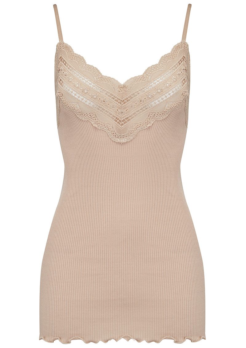 Rosemunde Wide Lace Strap Top Cacao