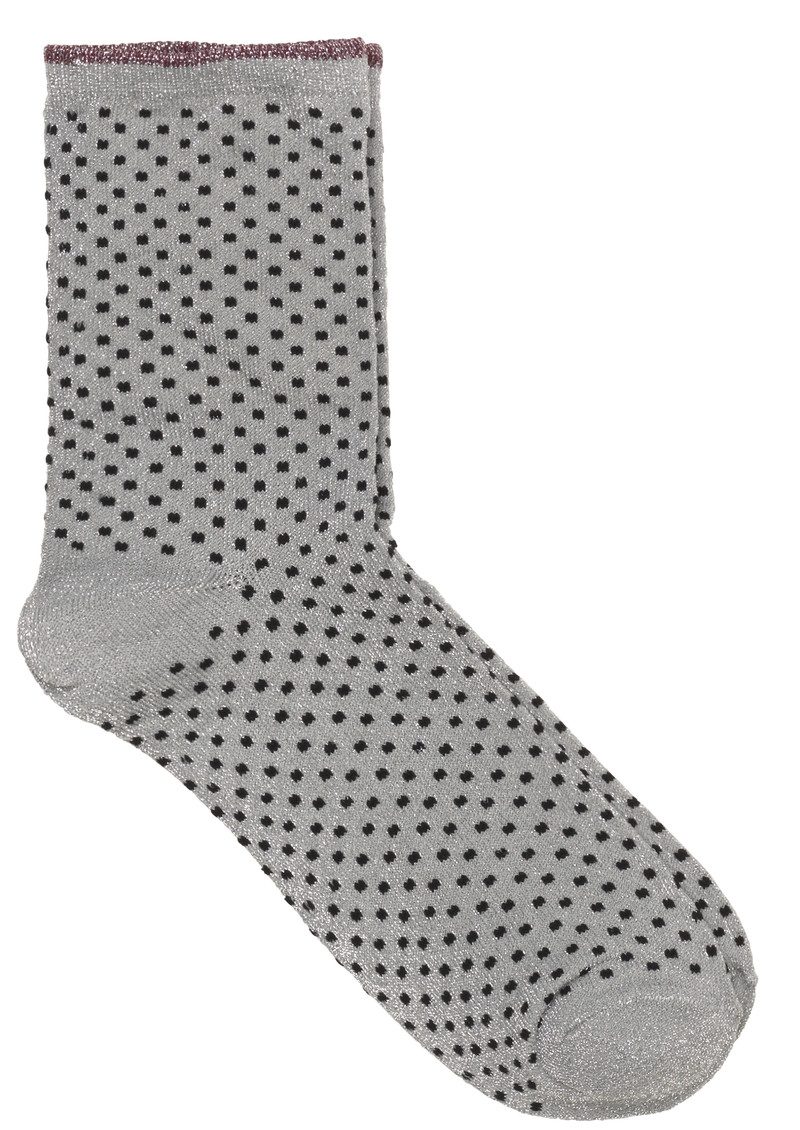 Becksondergaard Dina Small Dots Socks - Grey Melange