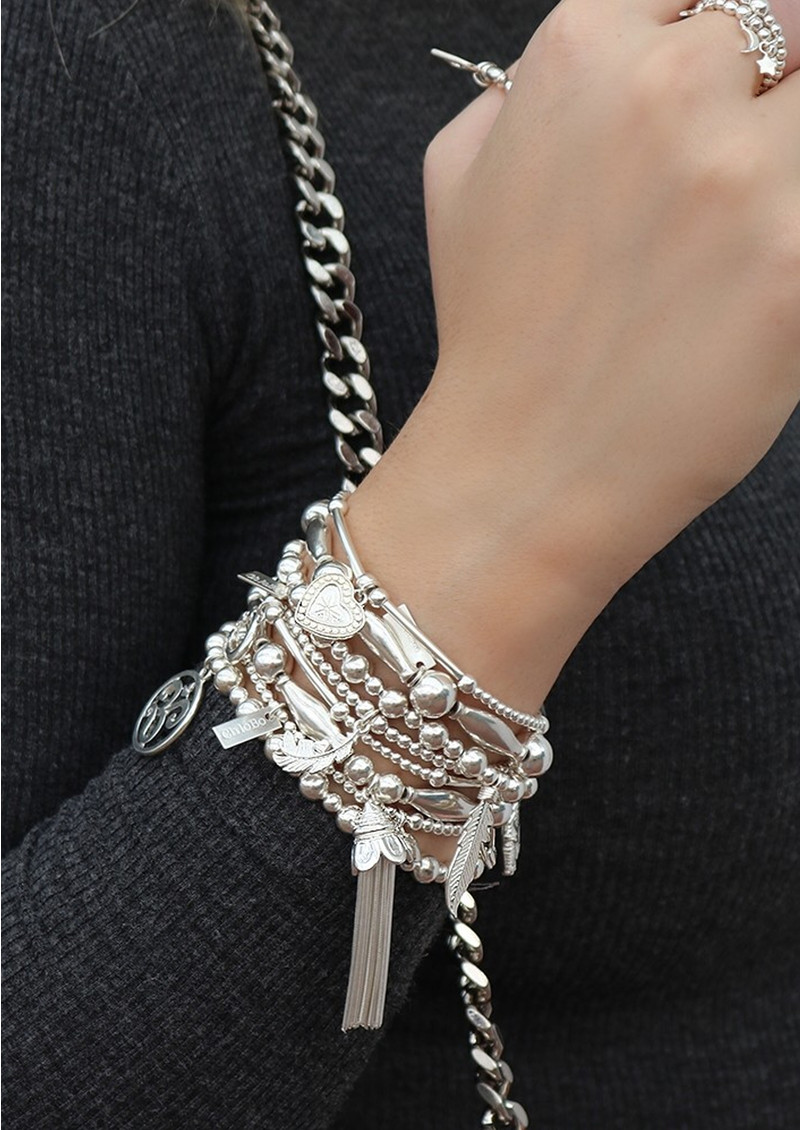 ChloBo Cute Charm OM Bracelet - Silver