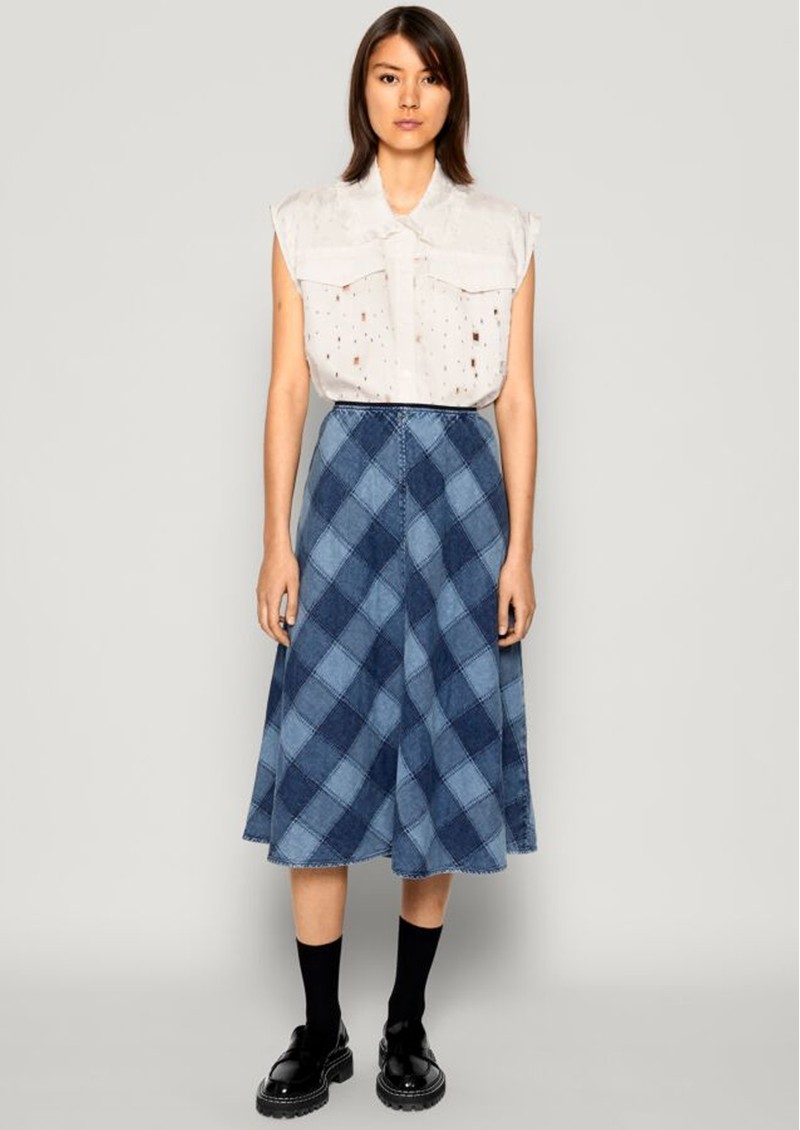 BAUM UND PFERDGARTEN Mukunda Sleeveless Shirt - Lacy White