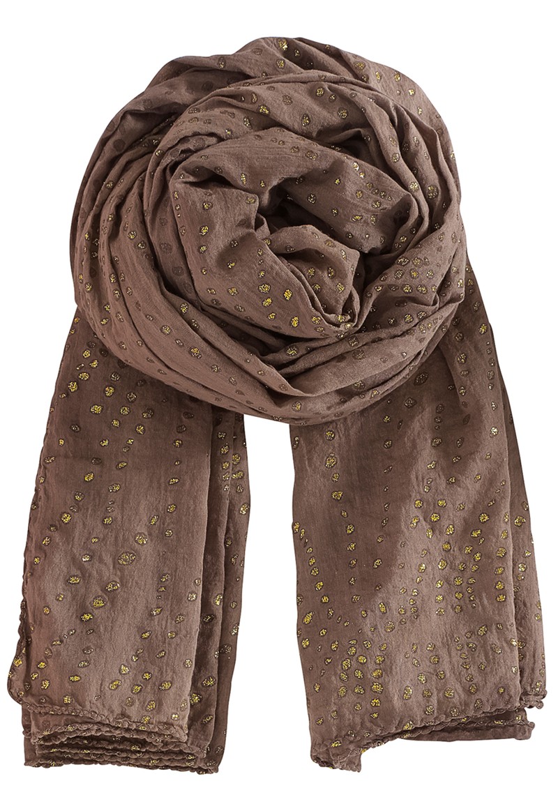 Becksondergaard Glamorous Snow Scarf in Fossil Brown