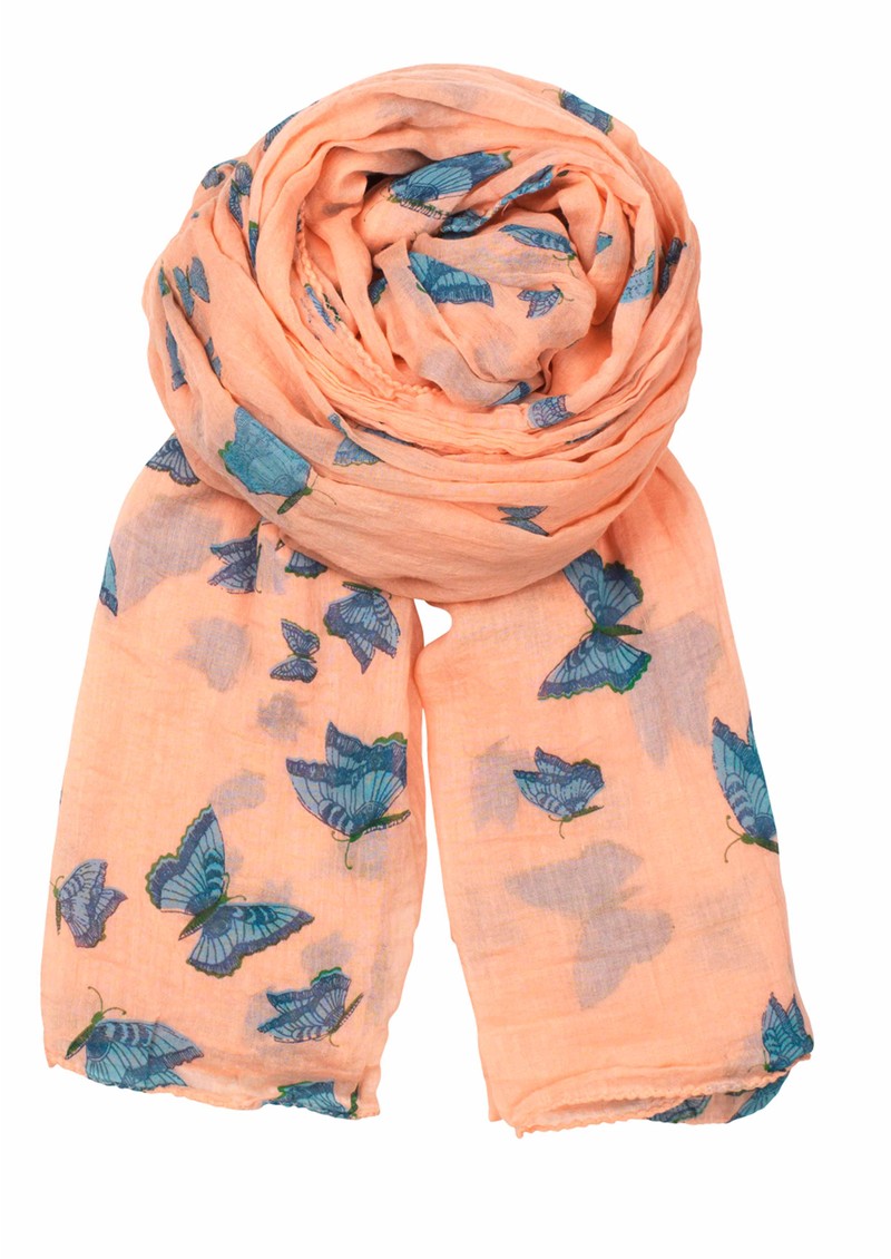 Becksondergaard H Sky Of Butterflies Scarf - Peach